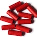 10 26mm Red Wood Tube Beads 1 Inch Vintage Beads New Old Stock Beads ...