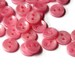 50 11mm Opaque Pearl Pink Buttons Flat Round Plastic Two Hole - Etsy