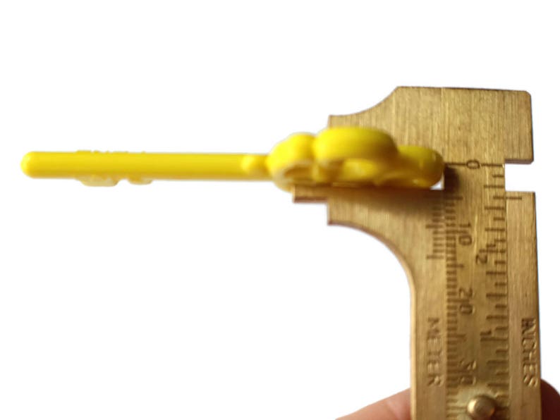 8 Yellow Key Plastic Key Skeleton Key Charm Key Pendant Love | Etsy