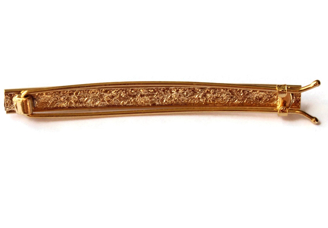 Vintage Tortoise Shell Barrette Gold Finished Barrette Hair Decor ...