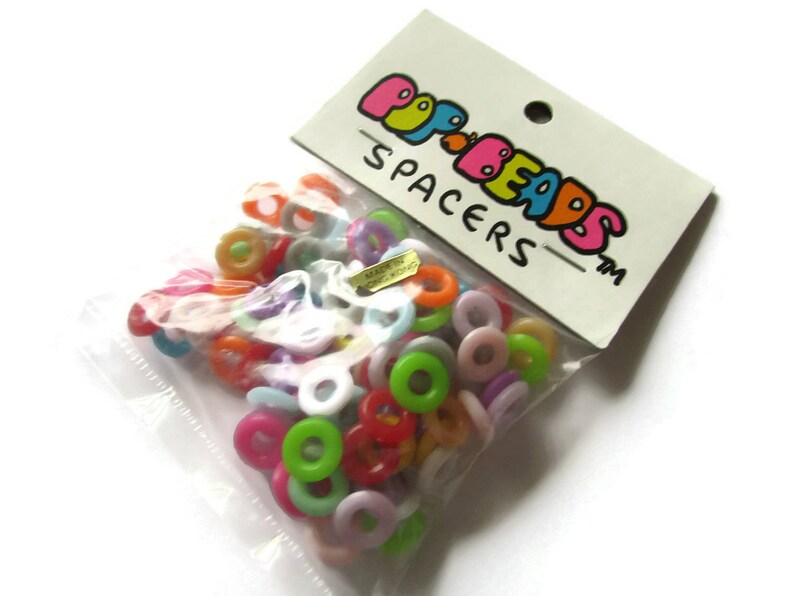 10mm Multi-color Vintage Plastic Ring Beads Pop Beads | Etsy