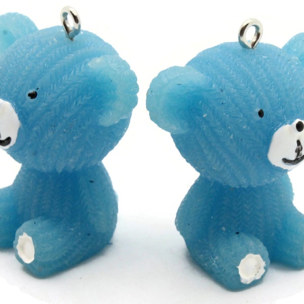 Teddy Bear Charms - Etsy