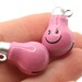 2 26mm Pink Lightbulb Brass Bell Charms Jewelry Making Beading Supplies ...