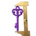 8 Purple Key Skeleton Key Charm Purple Pendant Acrylic Key Plastic Key ...