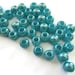 40 12mm Large Hole Pearls Sky Blue Pearl Beads European Beads Plastic ...