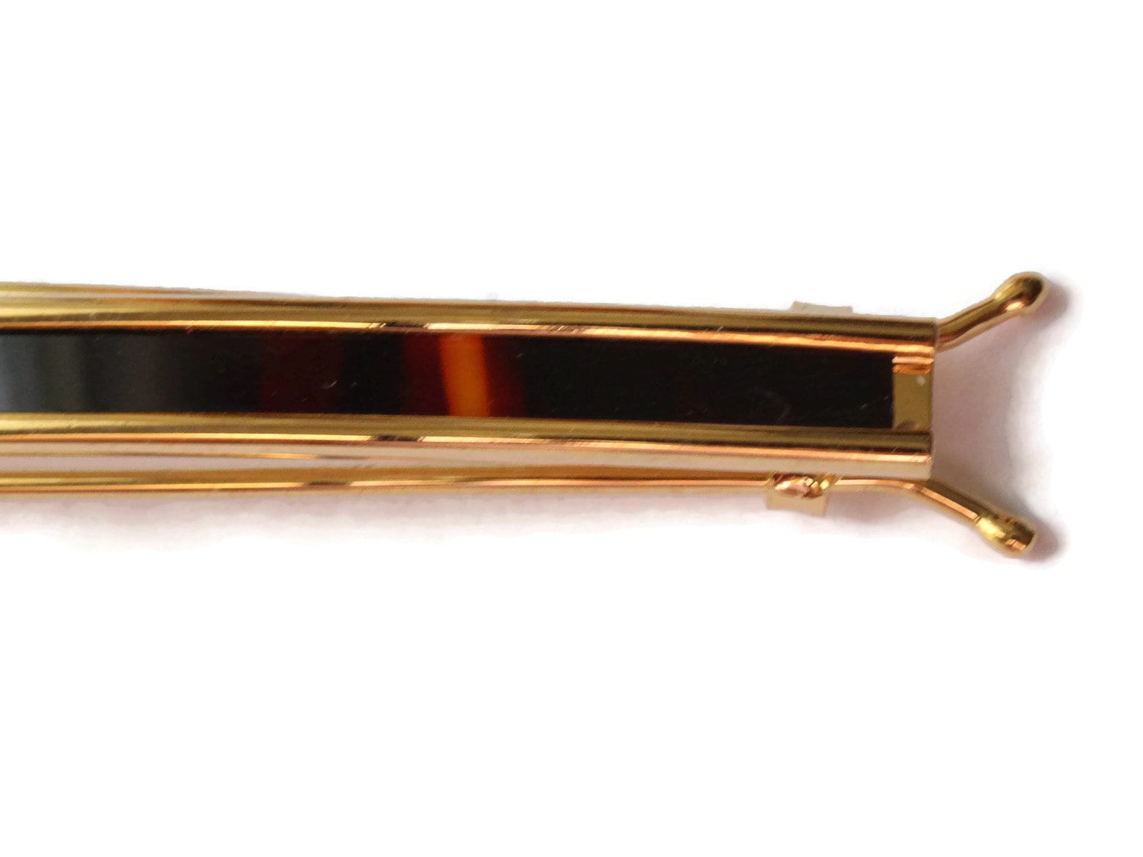 Vintage Tortoise Shell Barrette Gold Finished Barrette Hair Decor ...