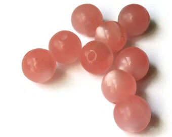 6 16mm 5/8 Inch White Ball Buttons Opaque Lucite Round Buttons Vintage ...
