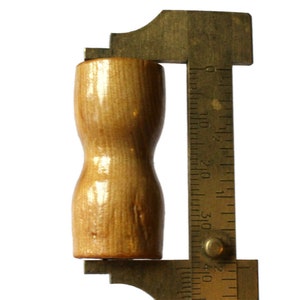 4 39mm Hourglass Tube Beads Wooden Beads Vintage Beads Wood Beads ...