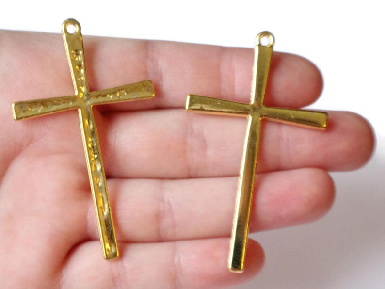2 61x36mm Large Gold Cross Pendant Zinc Alloy Cross Huge Cross - Etsy
