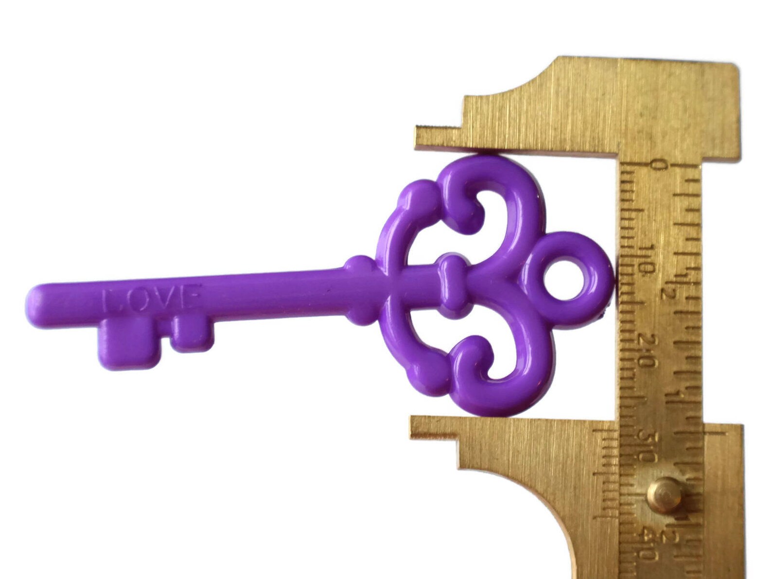 8 Purple Key Skeleton Key Charm Purple Pendant Acrylic Key | Etsy