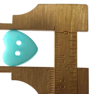 30 14mm Turquoise Heart Buttons Plastic Buttons Acrylic Buttons Love ...