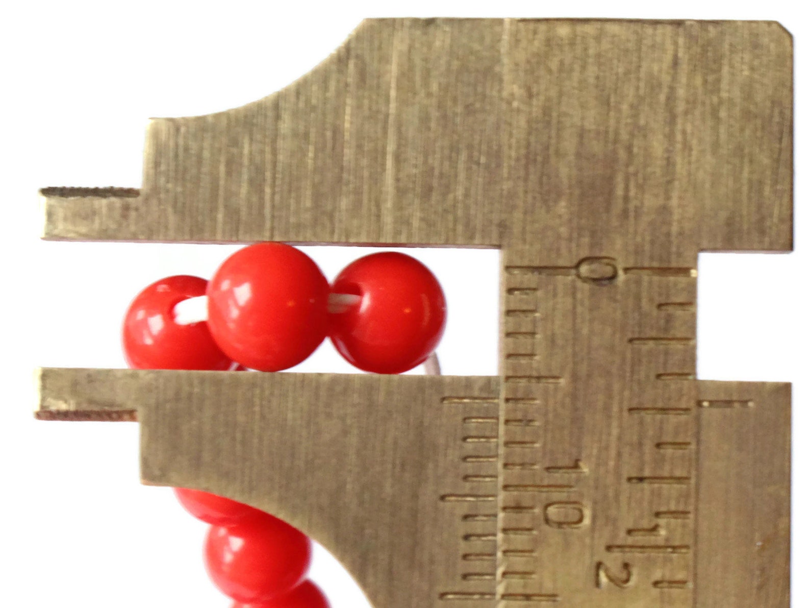 6mm Round Beads Red Plastic Beads Vintage Beads 31 Inch Full - Etsy