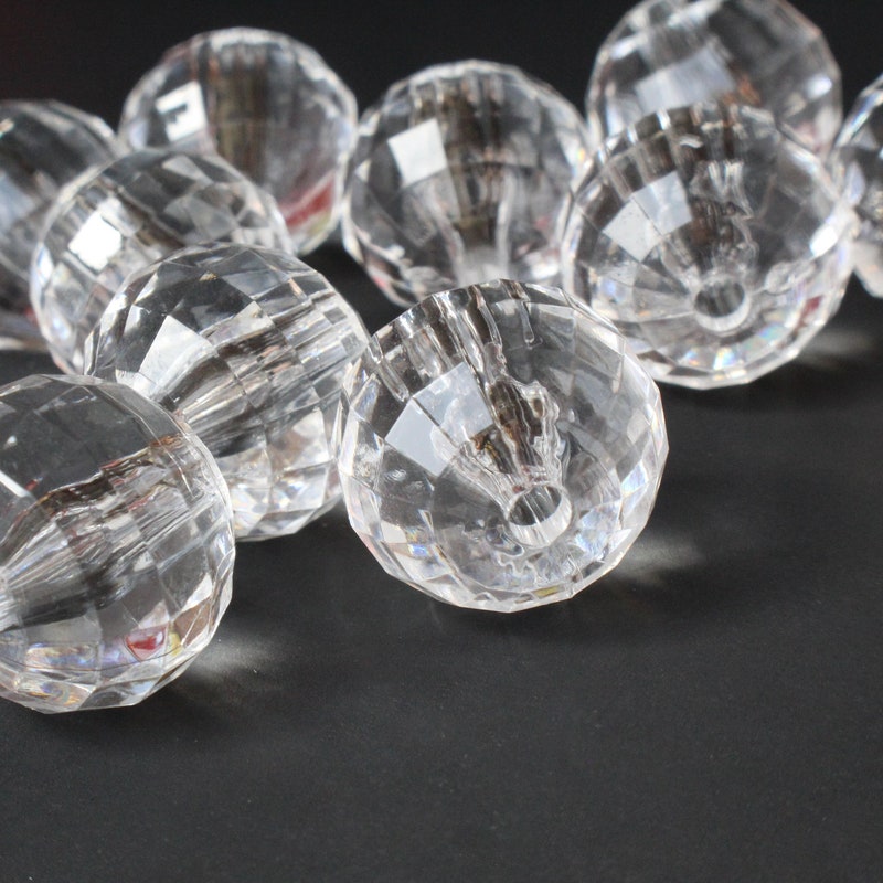 Large Clear Macrame Beads - Etsy