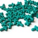 50 16mm Cross Beads Teal Green Cross Beads Plastic Crosses - Etsy