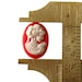 10 Red Cameo Cabochons Victorian Cameo Woman Face Cameo Cabs - Etsy