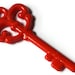 Plastic Key Charm Red Skeleton Key Charms Love Key Pendant Key - Etsy
