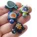 4 Mixed Turtles Assorted Shell Turtle Charms Tortoise Links Beads ...