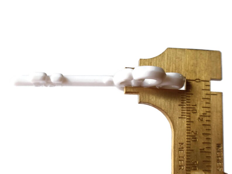 8 White Key Charms Plastic Skeleton Key Charm Beading Supplies | Etsy