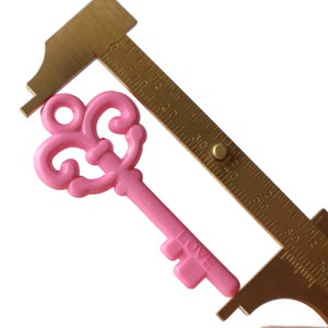 8 Mixed Color Key Plastic Key Skeleton Key Love Key Charms Pendants ...