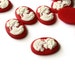 10 Red Cameo Cabochons Victorian Cameo Woman Face Cameo Cabs 18mm X ...