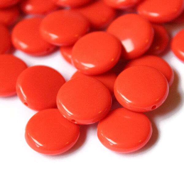 Flat Round Beads - Etsy