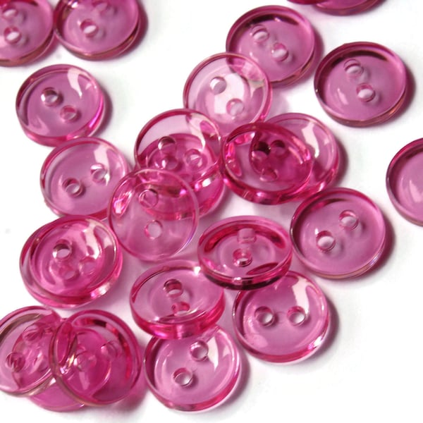 Dark Pink Buttons - Etsy