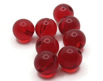 6 16mm 5/8 Inch White Ball Buttons Opaque Lucite Round Buttons Vintage ...