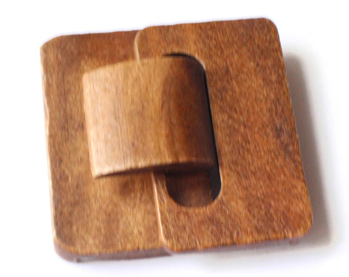 Wood Buckle Clasp Wooden Multi-strand Necklace Hook and Eye Clasp Large ...