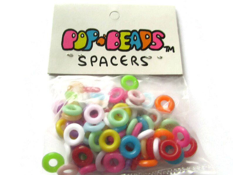 10mm Multi-color Vintage Plastic Ring Beads Pop Beads | Etsy