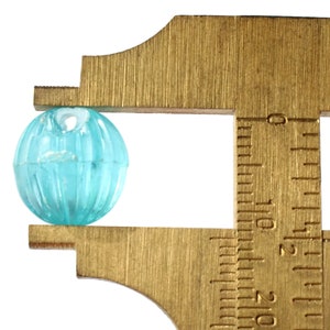 8 12mm 1/2 Inch Sky Blue Ball Buttons Clear Plastic Round Buttons ...