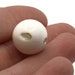6 16mm 5/8 Inch White Ball Buttons Opaque Lucite Round Buttons Vintage ...