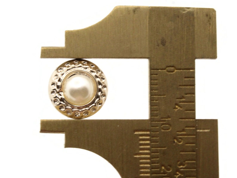 10 12mm Pearl Buttons Silver Shank Buttons Plastic Buttons - Etsy