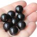 8 12mm 1/2 Inch Black Ball Buttons Lucite Round Buttons Vintage Lucite ...