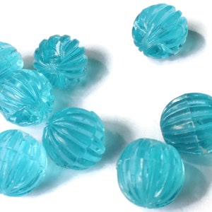 8 12mm 1/2 Inch Sky Blue Ball Buttons Clear Plastic Round Buttons ...