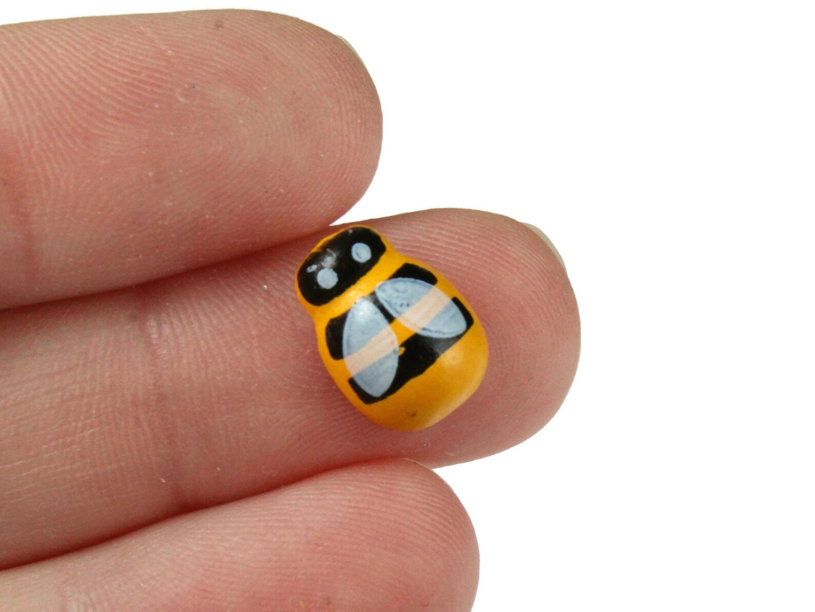 30 13mm Wooden Bee Cabochons Bumblebee Cabs Flat Back - Etsy