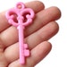 8 Mixed Color Key Plastic Key Skeleton Key Love Key Charms - Etsy