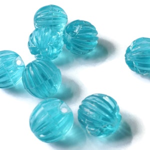 8 12mm 1/2 Inch Sky Blue Ball Buttons Clear Plastic Round Buttons ...