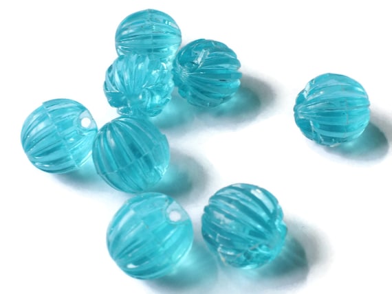 8 12mm 1/2 Inch Sky Blue Ball Buttons Clear Plastic Round - Etsy