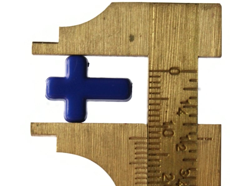 50 16mm Cross Beads Royal Blue Cross Beads Plastic Crosses Christian ...