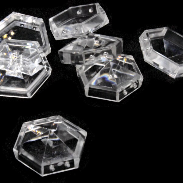 Acrylic Hexagon With Hole - Etsy