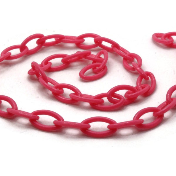 Pink Plastic Chain - Etsy