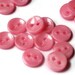 50 11mm Opaque Pearl Pink Buttons Flat Round Plastic Two Hole - Etsy
