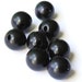 8 12mm 1/2 Inch Black Ball Buttons Lucite Round Buttons Vintage Lucite ...