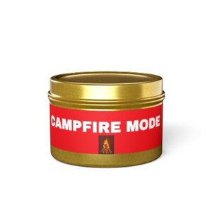 Campers Tin Candle, Camping Candles, Outdoor Candles, Campfire Scented ...