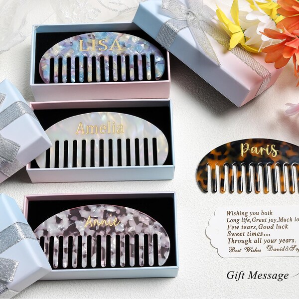 Personalised Side Comb - Etsy UK