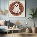 Ghost Cross Stitch Model in Flower Arrangement-ghost Embroidery File ...
