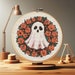 Ghost Cross Stitch Model in Flower Arrangement-ghost Embroidery File ...