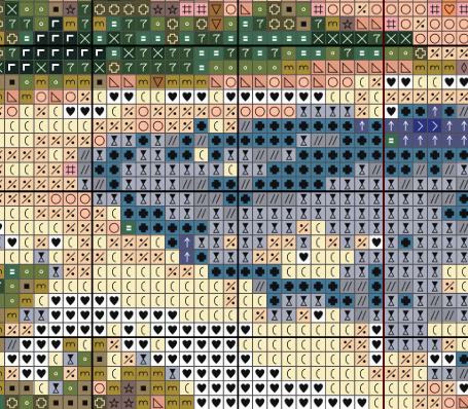 Sunset Cross Stitch in Maldives-landscape Cross Stitch Pattern Pdf-hoop ...