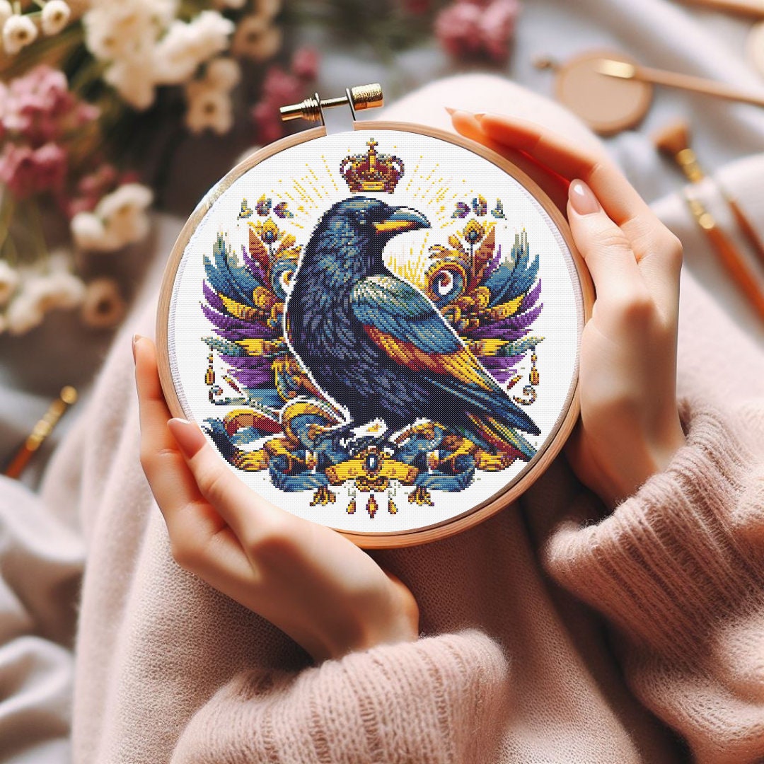 Cross Stitch - Cross Stitch With Floral Pattern-corvus Cross Stitch ...