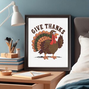 Give Thanks Cross Stitch Pattern With Turkey Symbol | Gratitude ...